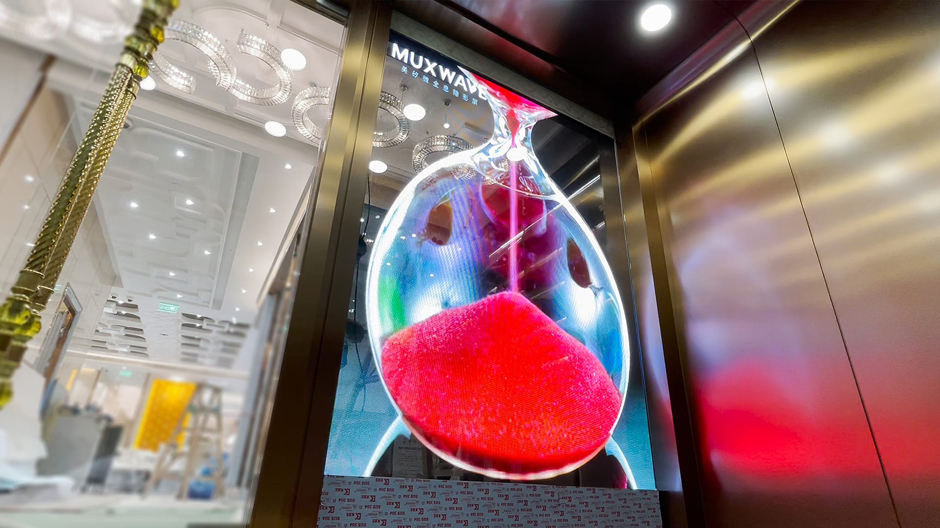 How is the application of LED transparent screens in the restaurant ...